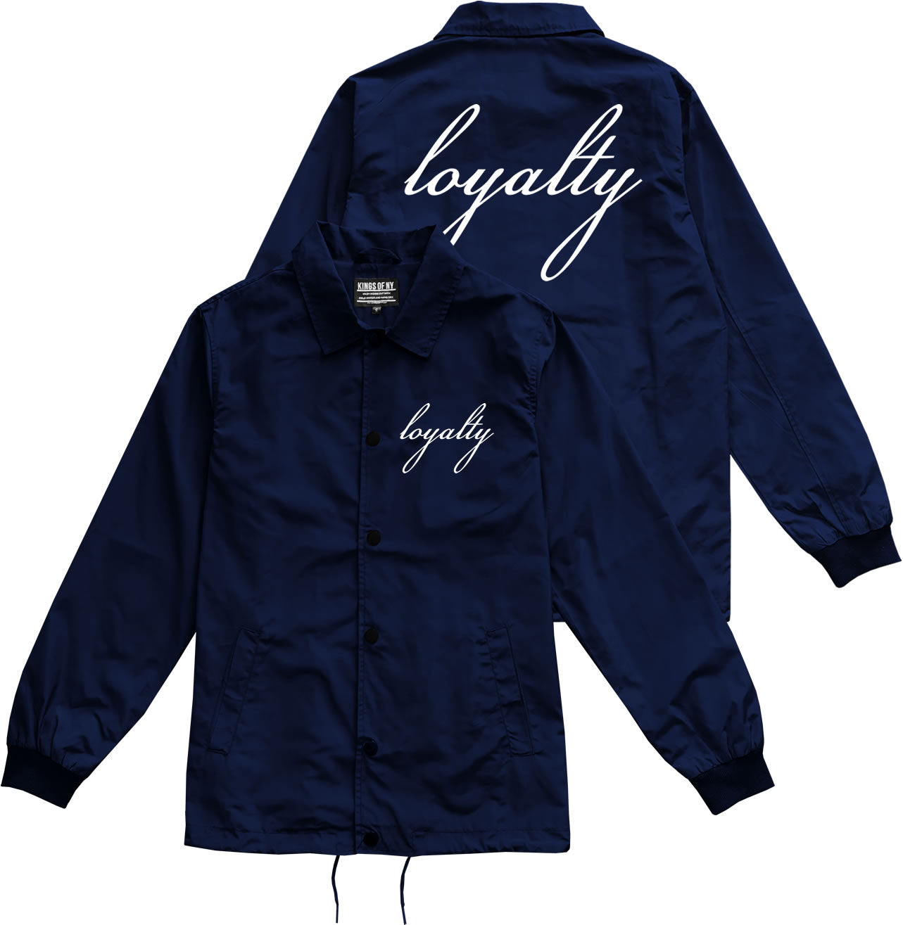 Loyalty Scirpt Mens Coaches Jacket by KINGS OF NY