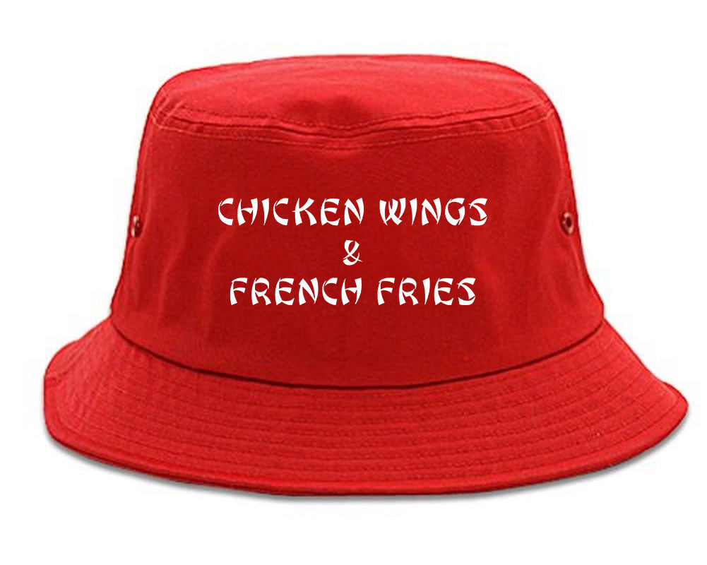Chicken Wings And French Fries Mens Bucket Hat by Kings Of NY – KINGS OF NY
